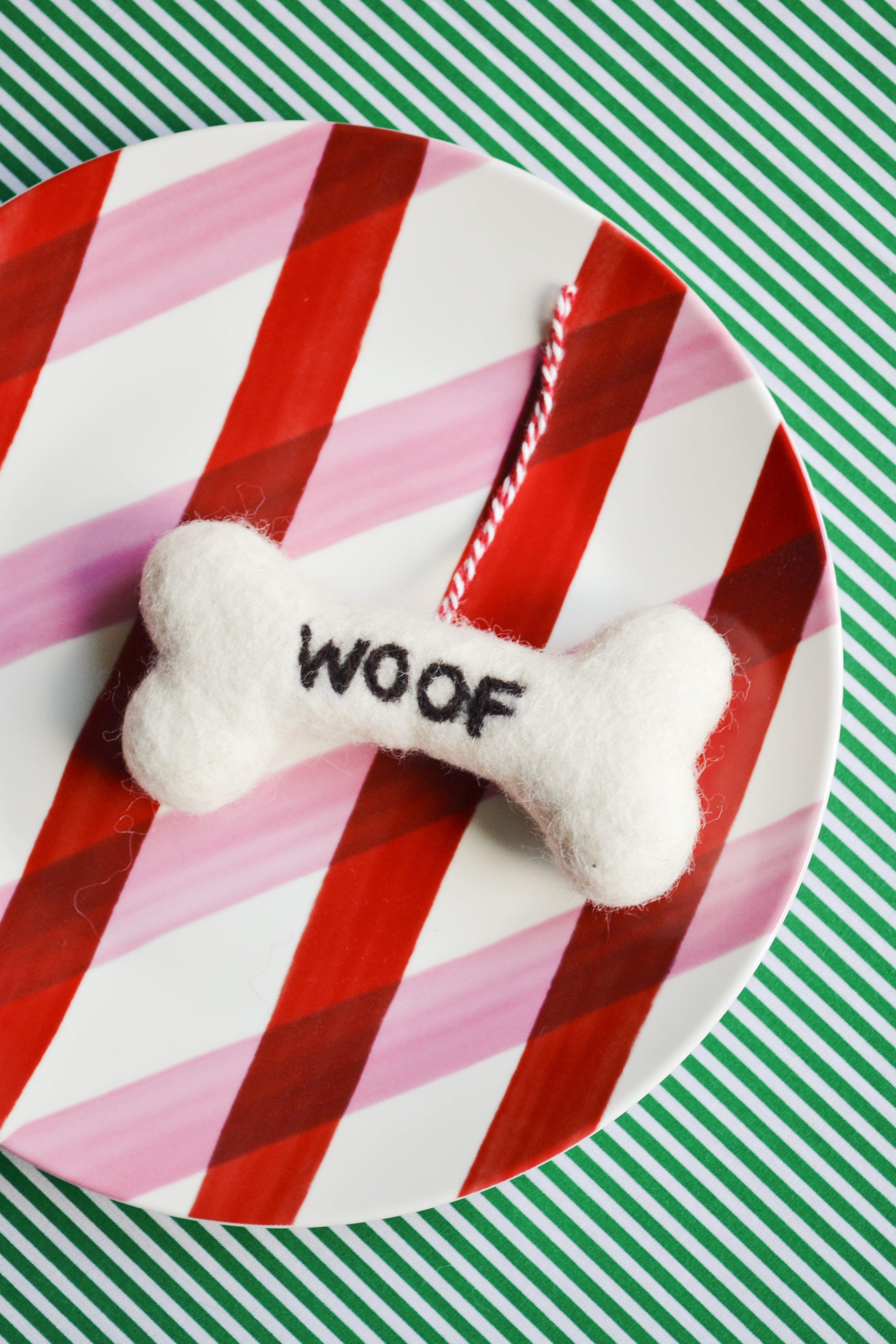 Felt Woof Bone Christmas Decoration – Spicer and Wood