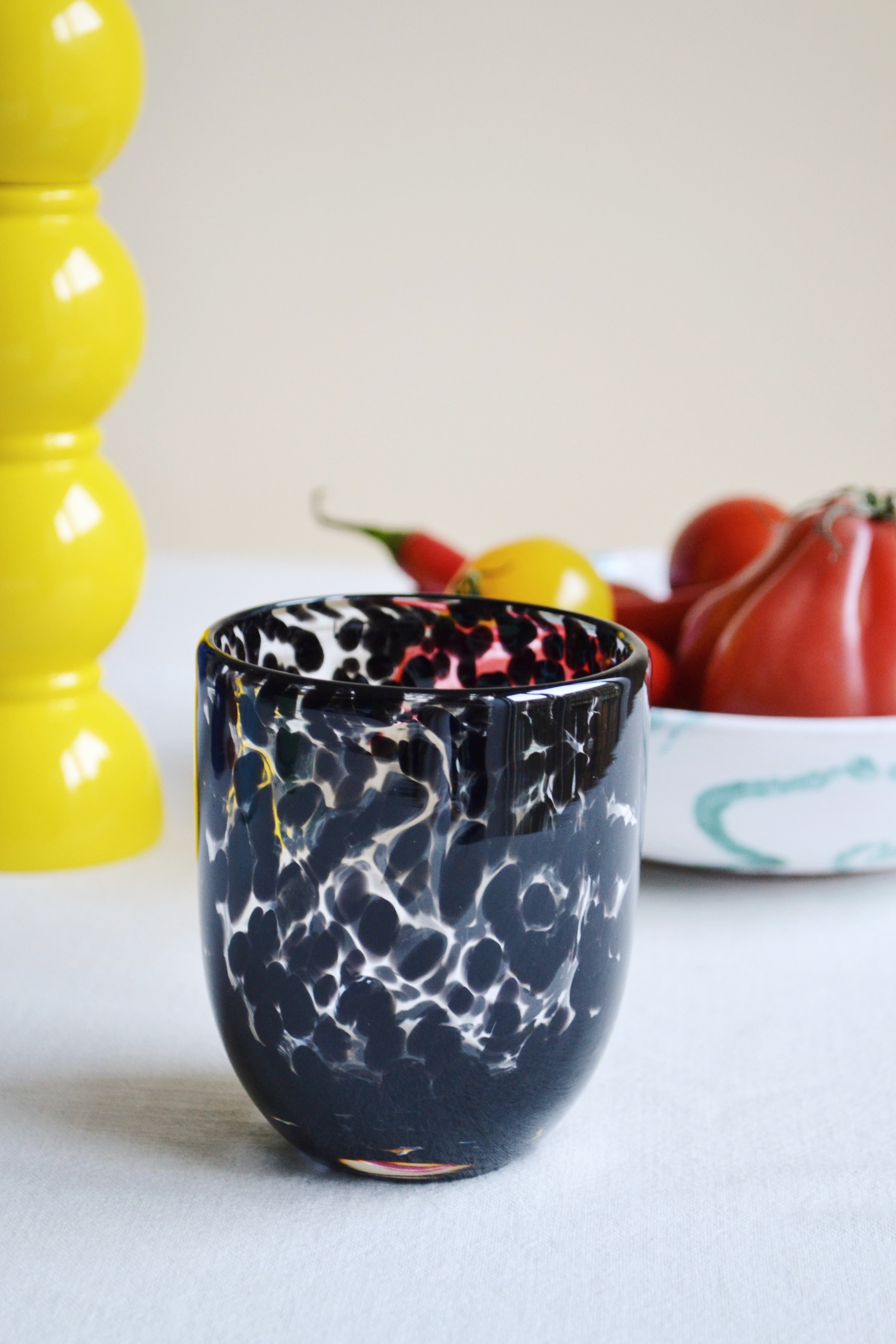 Splattered Messy Drinking Glass - Four Colours Available – Spicer and Wood