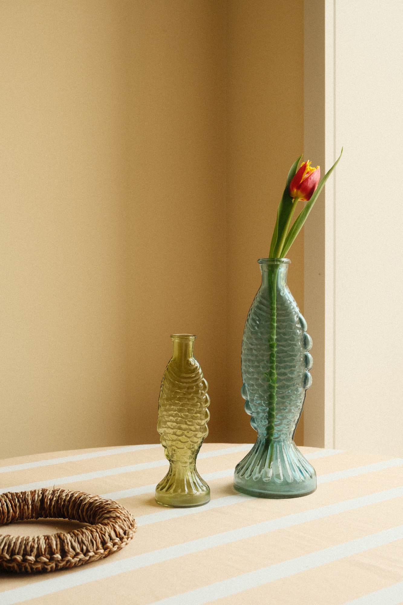 Glass Fish Vase - Two Styles Available – Spicer and Wood