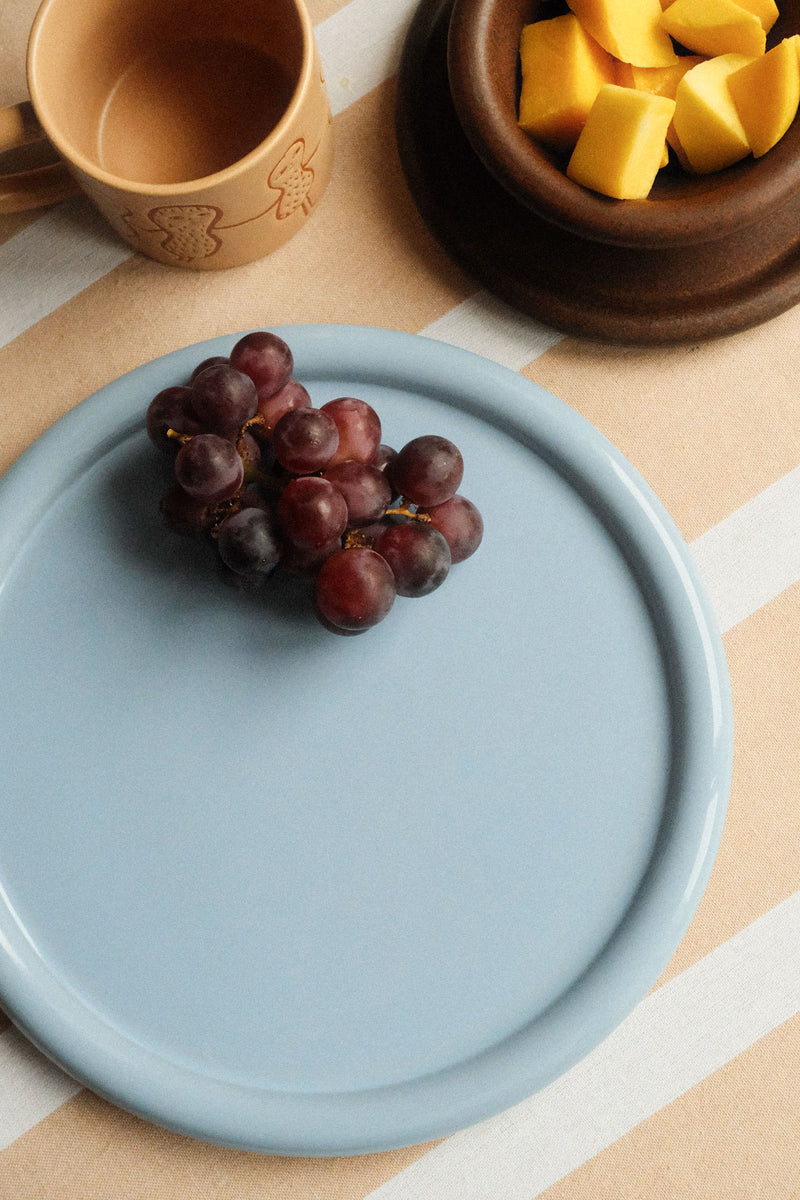 Chunky Edge Dinner Plate - Light Blue – Spicer and Wood