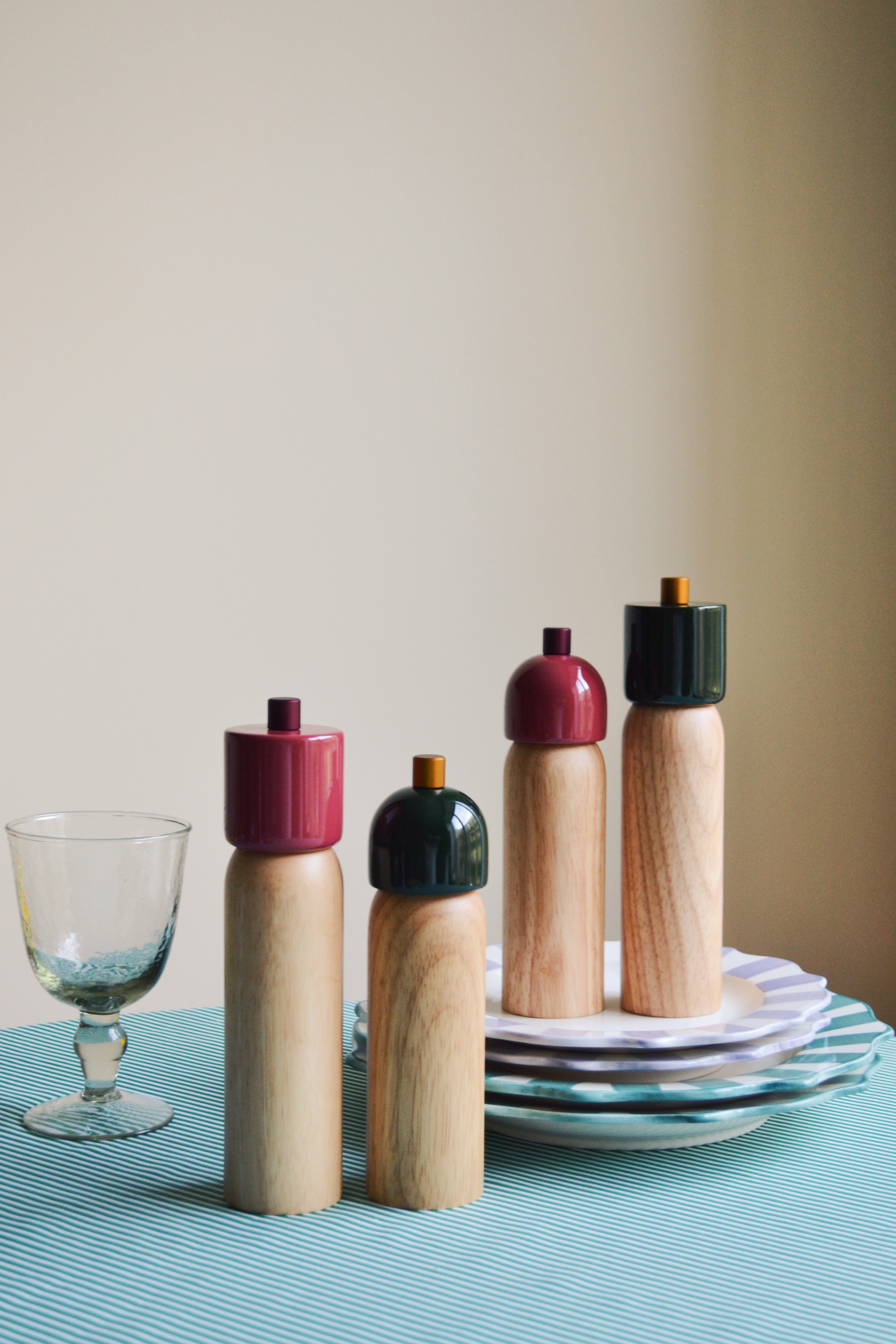 Salt and Pepper Grinder - Green and Gold - Two Sizes Available – Spicer ...