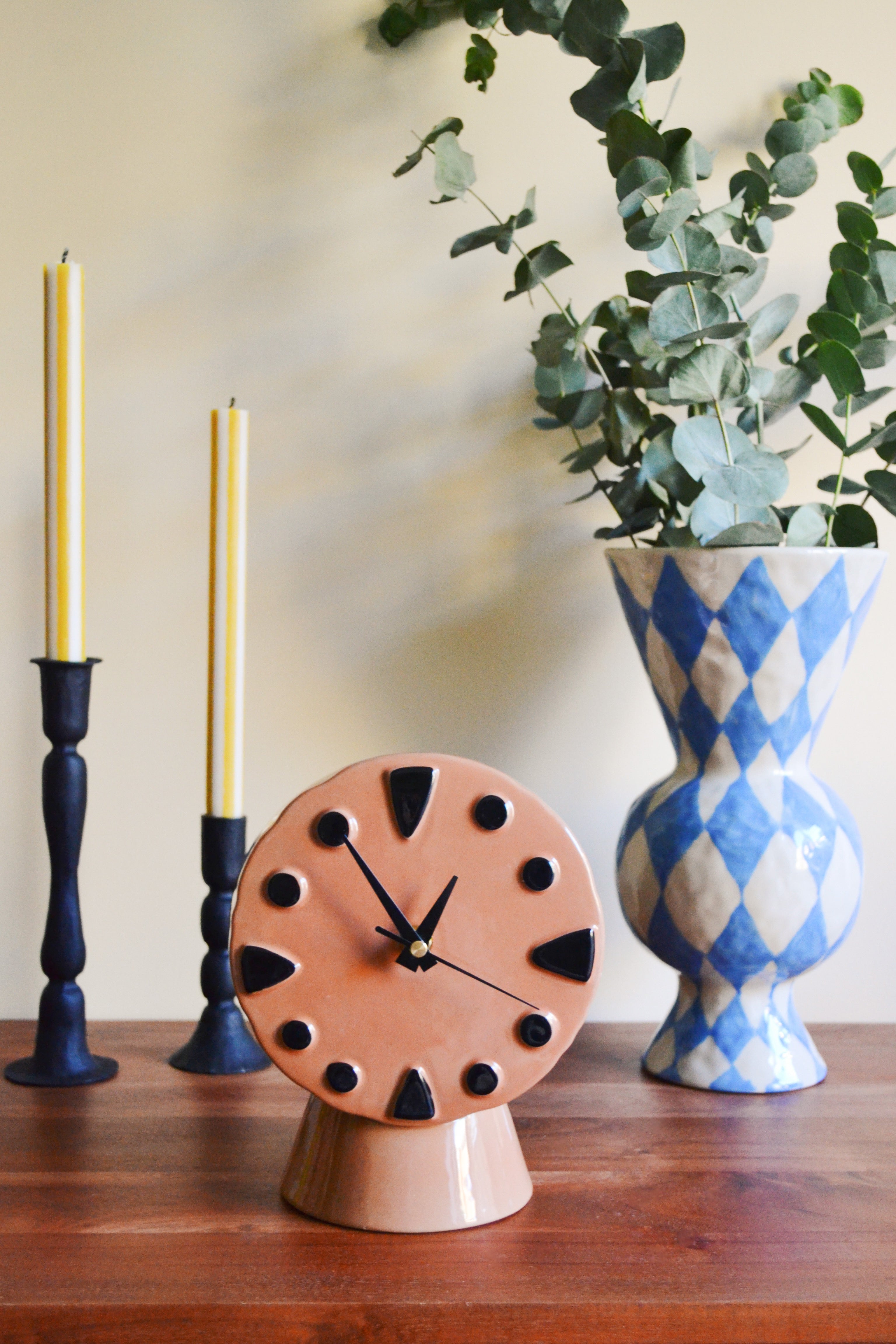 HKLIVING ® | Retro Ceramic Ceramic Clock - Orange - Pre - Order ...