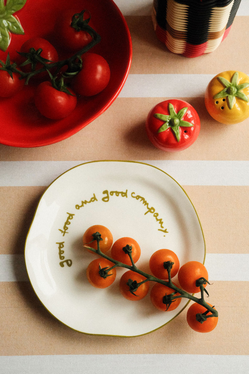Good Food and Good Company Ceramic Lunch Plate – Spicer and Wood