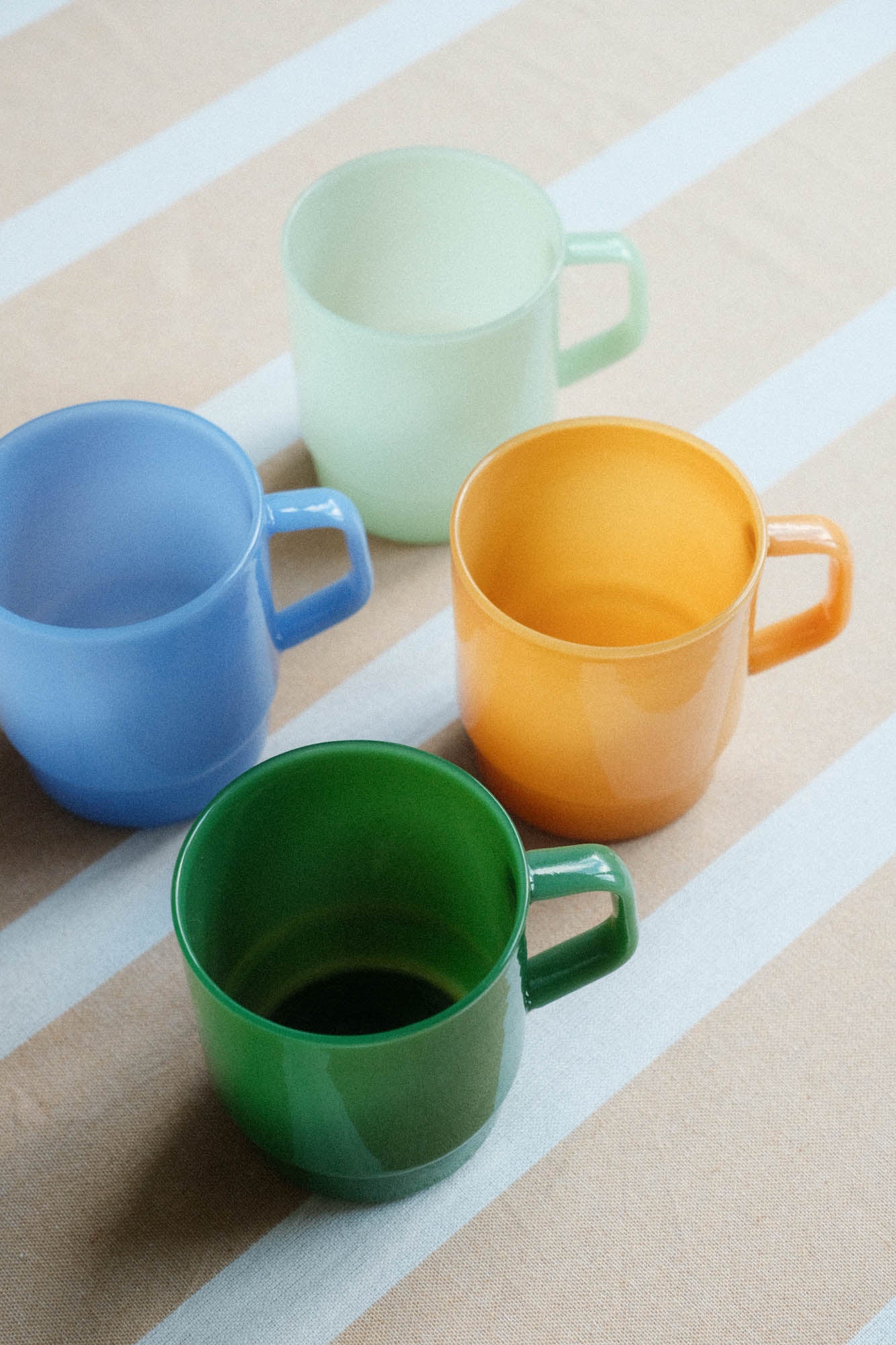 Stacking Glass Mug - Milky Mint Green – Spicer and Wood
