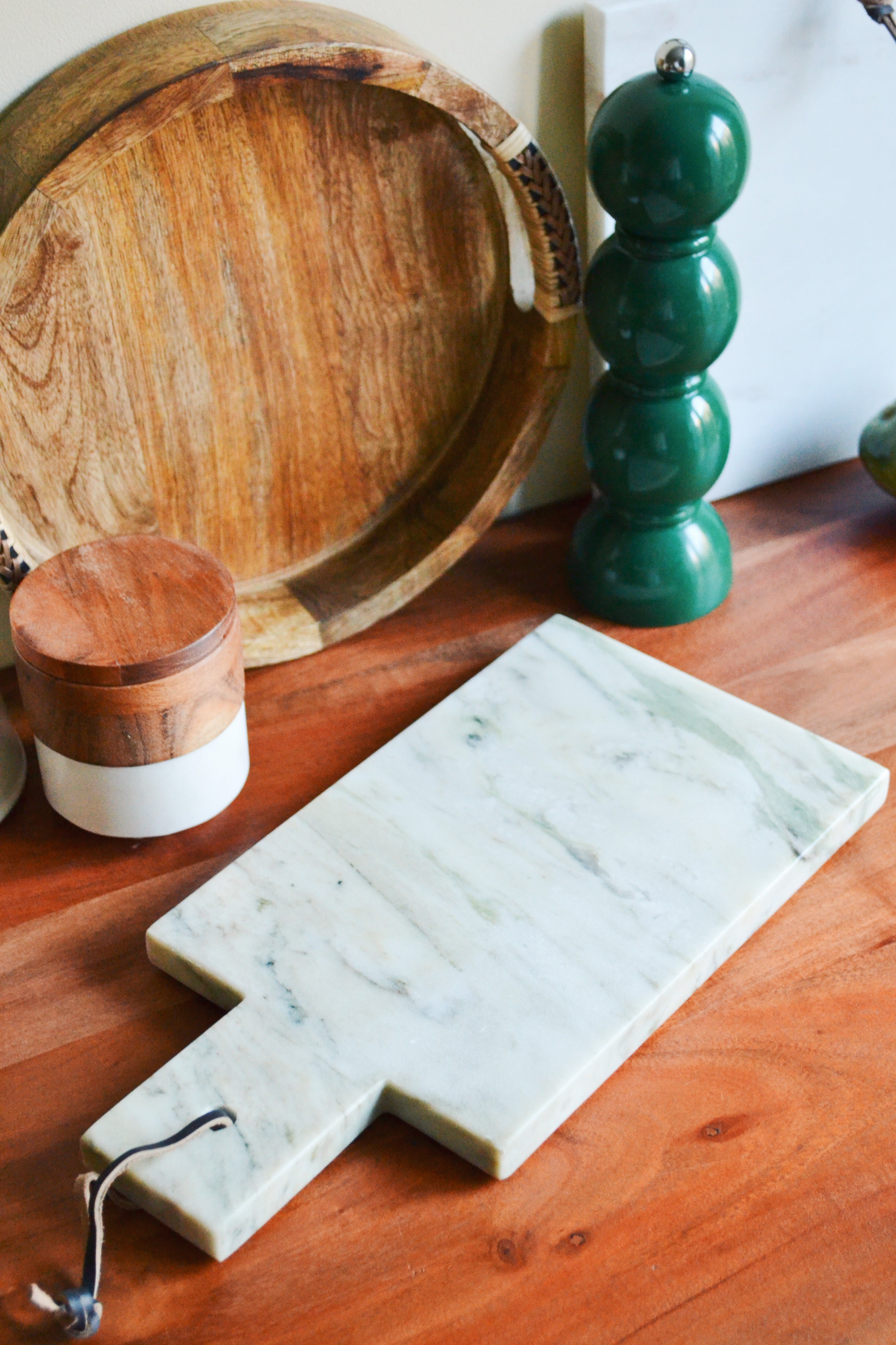 Marble Chopping Board - Light Green – Spicer and Wood