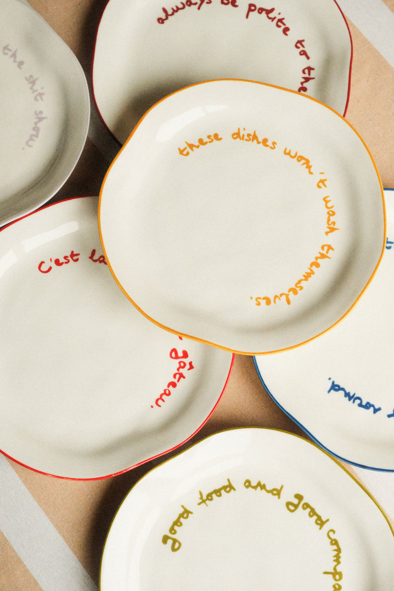 Good Food and Good Company Ceramic Lunch Plate – Spicer and Wood