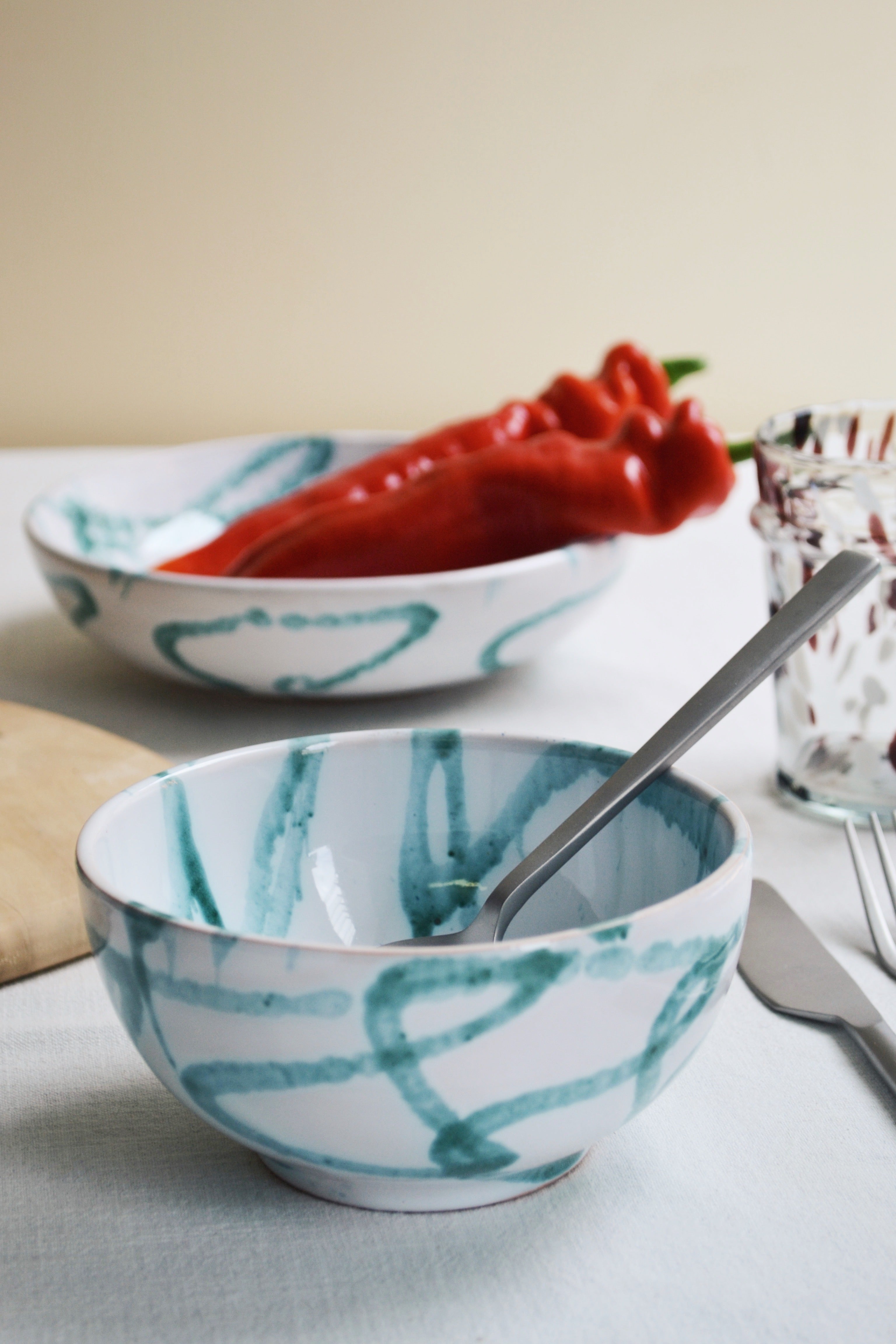 Splatter Bowl - Green – Spicer and Wood