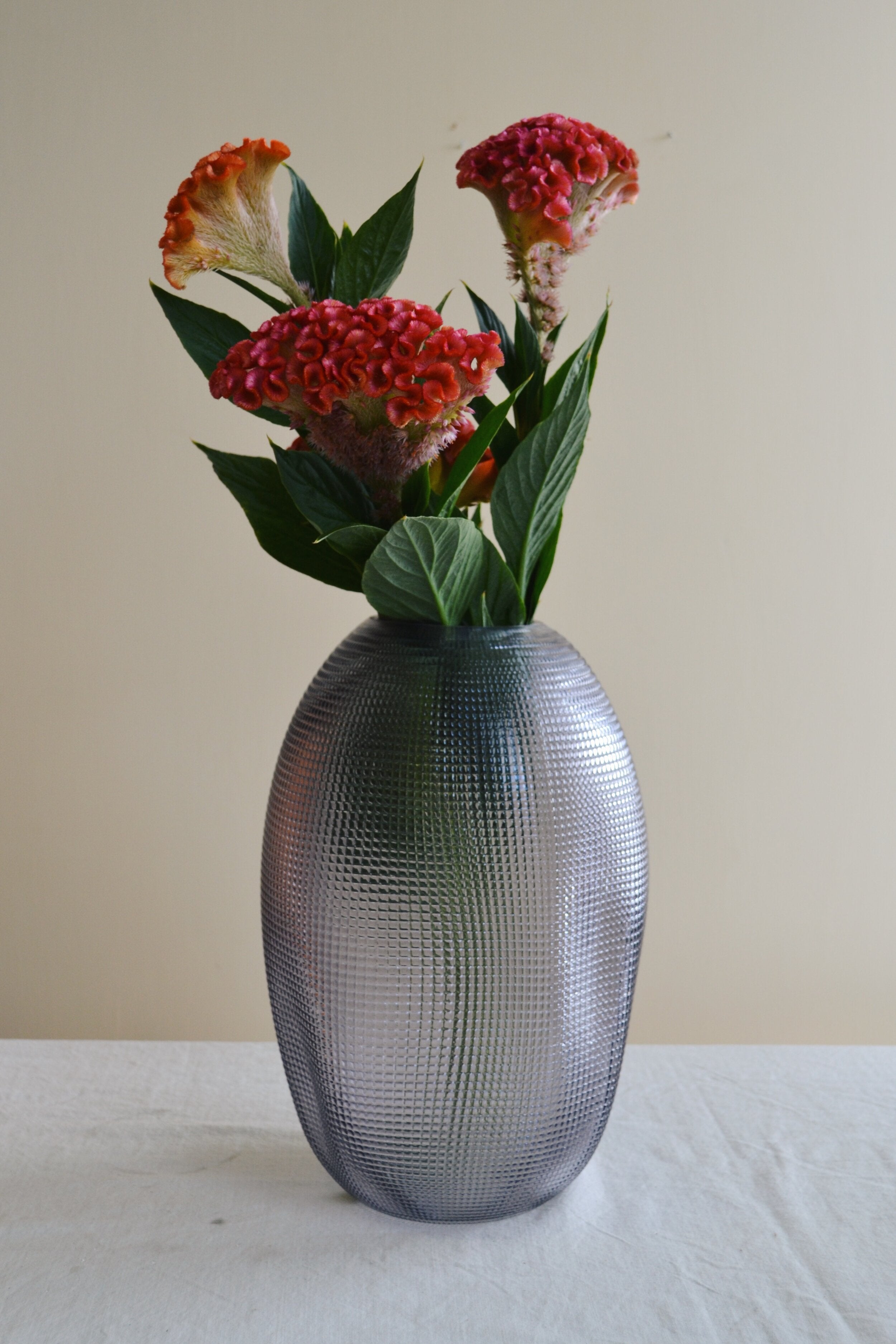 Textured Smoke Glass Vase – Spicer and Wood